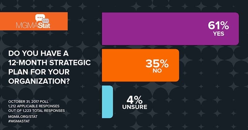 Do you have a 12-month strategic plan for your organization?