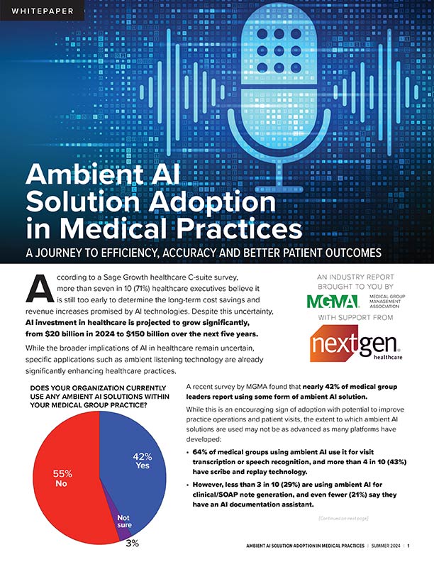 Whitepaper: Ambient AI Solution Adoption in Medical Practices