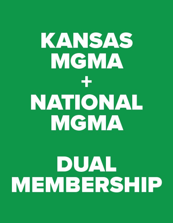 Kansas State + National MGMA Membership - 1 Year New